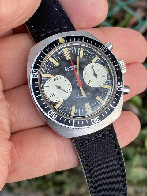 MONTRE GALLET CHRONOGRAPHE Légion Étrangère Valjoux 7733 Militaire EUR ...