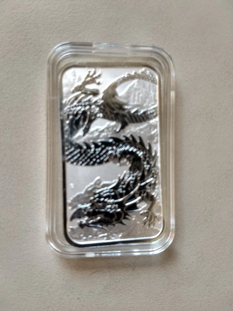 2023 PERTH MINT Silver Dragon Rectangular 1oz Coin $54.00 - PicClick AU