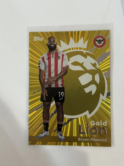 BRYAN MBEUMO GOLD Lion Topps Premier League 2026 Brentford # GL 4 now ...