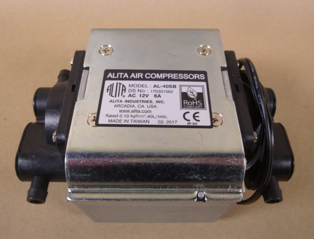 NEW ALITA AL-40SB Linear Air Pump Compressor & Vacuum Type 12V 6Amp ...