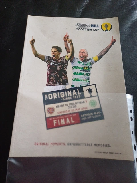SCOTTISH CUP FINAL programme Hearts V Celtic 2019.bnwt.never Opened £0. ...