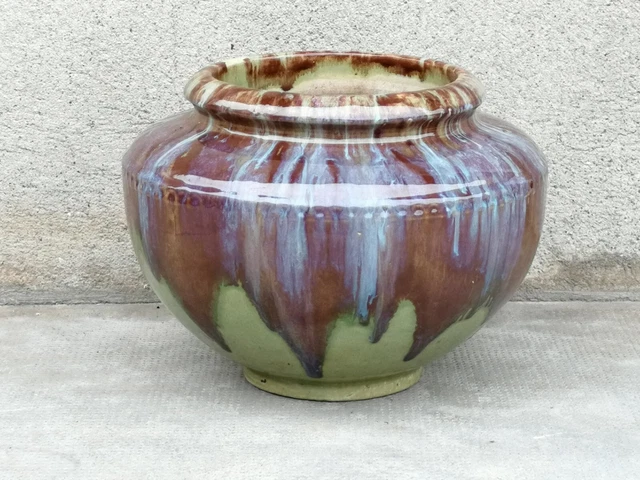CACHE POT CÉRAMIQUE flamme époque 1900 art nouveau style dalpayrat EUR ...