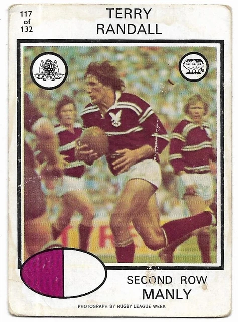 1975 NRL RUGBY League Scanlens (117) Terry RANDALL Manly EUR 3,67 ...