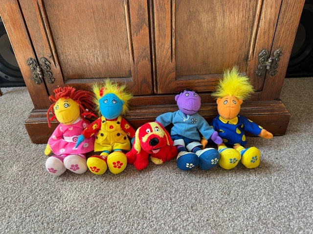 VINTAGE FULL SET of Mini Tweenies Soft Toys Bundle Milo Jake Fizz Bella ...