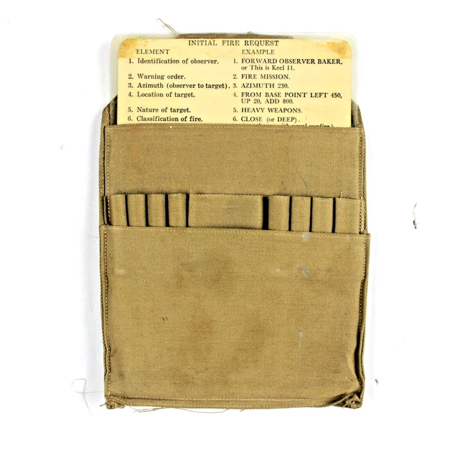 ORIGINAL US ARMY Map Case Insert Artillery Identified Eto Officer 173Rd ...