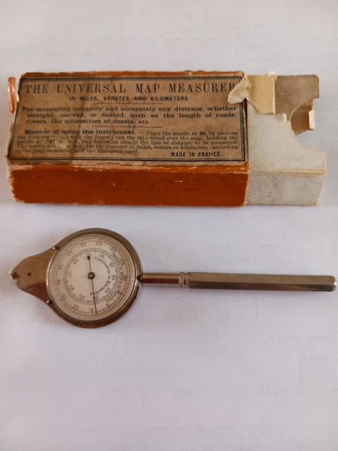 UNIVERSAL MAP MEASURER, French, with original box, good working order ...