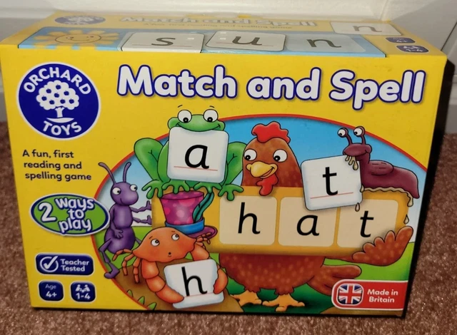 ORCHARD TOYS MATCH and Spell Game for Sight Words, Reading & Literacy ...