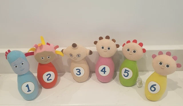 CBEEBIES IN THE Night Garden 6 Character Skittles Bowling Set. No Ball ...