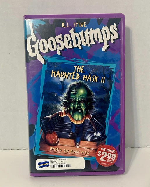 GOOSEBUMPS VHS THE Haunted Mask 2 Clam Shell Block Buster Version Rare ...