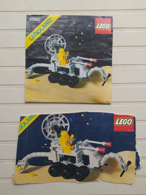 NOTICE COMPLÈTE LEGO Space Espace Set 6880 Surface Explorer 1982 ...