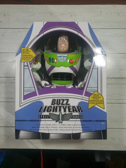DISNEY TALKING BUZZ Lightyear Toy Story Deluxe Action Figure Toy ...