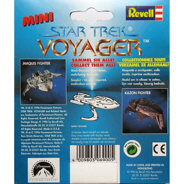 KIT ENFICHABLE POUR vaisseau spatial STAR TREK Mini USS VOYAGER Revell ...