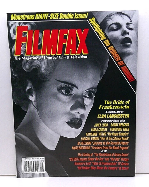 FILMFAX MAGAZINE #58 1997 Elsa Lanchester Janet Leigh Sandy Descher ...