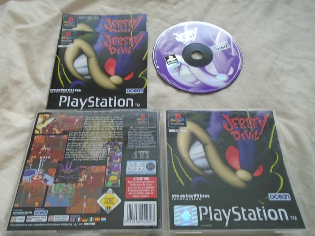 JERSEY DEVIL PS1 (COMPLETE + WALKTHROUGH GUIDE) Sony PlayStation black ...