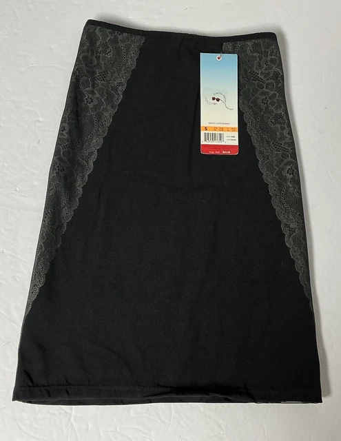 ASSETS SPANX LUXE Lean Half Slip Super Firm Control BLACK Skirt NEW ...