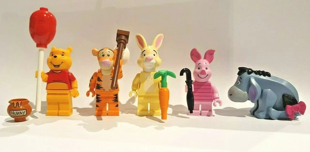 GENUINE LEGO WINNIE the Pooh Minifigures. Eeyore, Tigger, Rabbit and ...