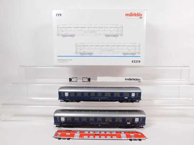 MÄRKLIN H0 AC 43219 Wagon Train Set Loreley DB Nem Kkk + Sealed #EN82-1 ...
