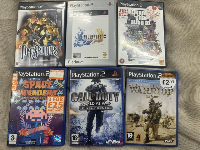 PLAYSTATION 2 GAME Bundle GTA 3 Space Invaders Final Fantasy Etc 6 ...