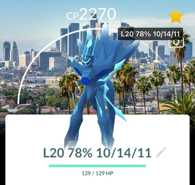 POKÉMON GO ORIGIN Dialga With Los Angeles Location Background $25.00 ...