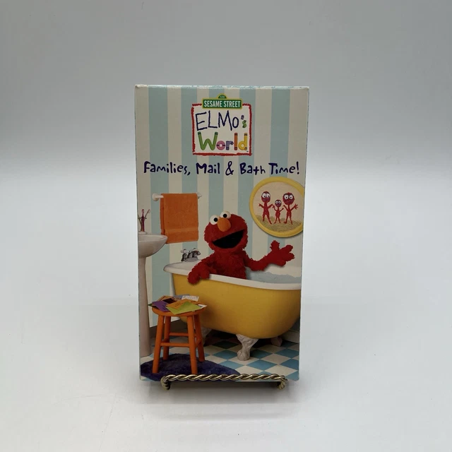 SESAME STREET ELMOS World Families, Mail and Bath Time (2004) VHS £13. ...