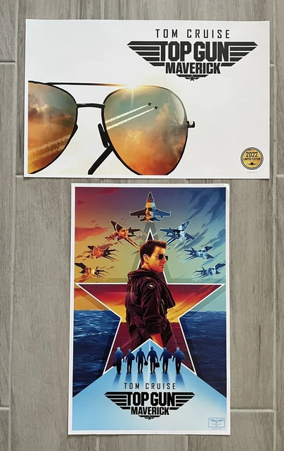 (2) TOP GUN MAVERICK Limited Edition movie posters 11x17 Tom Cruise ...