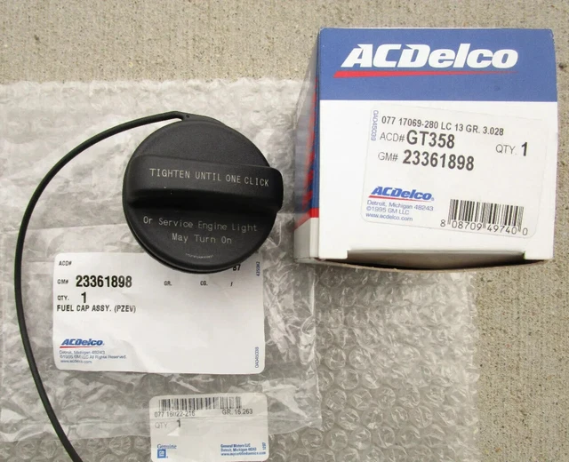 NEW GENUINE GM Fuel Tank Filler Gas Cap 23361898 $44.13 - PicClick CA