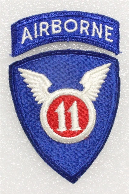 ARMY PATCH: 11TH Airborne Division - 2 piece, cut edge, 1950's era £15. ...