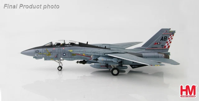 HOBBY MASTER HA5201 F-14A Tomcat VF-211 Fighting Checkmates, USS ...