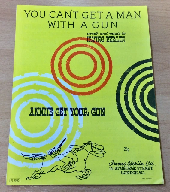 VINTAGE SHEET MUSIC - You Can’t Get A Man With A Gun From Annie Get ...