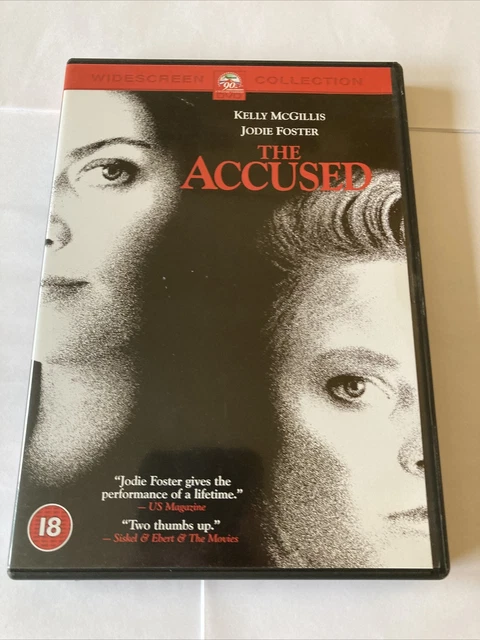 THE ACCUSED DVD 1988 Jodie Foster Oscar Winner Rape Survivor Drama ...