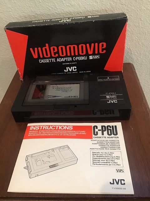 JVC VHS C Tape Adapter C-P6U Super VHS SVHS £28.52 - PicClick UK