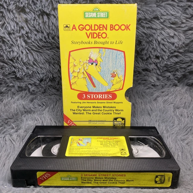 SESAME STREET GOLDEN Book Video VHS 1985 3 Stories Jim Henson Muppets ...