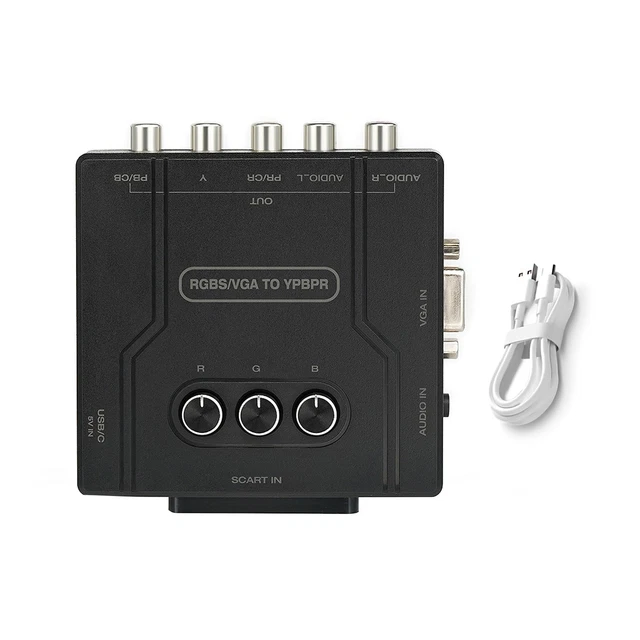RGBS VGA TO YPBPR Converter SCART to YPBPR For 480i 480p 576i 576p 720p ...