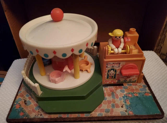 FISHER PRICE MUSICAL Merry Go Round 1972 Size 9x12x6 £19.10 - PicClick UK