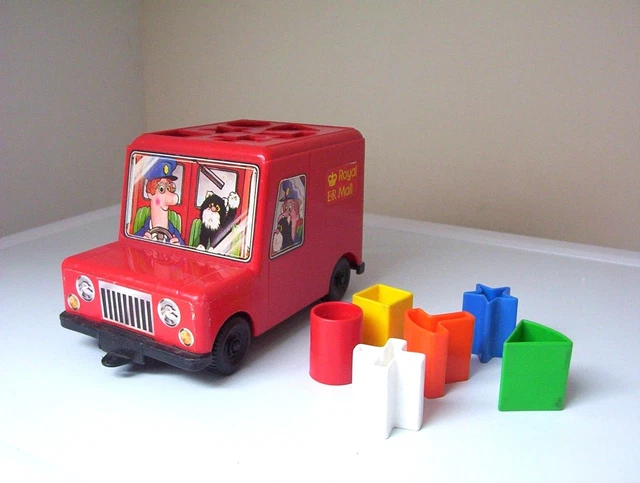 VINTAGE MERIT TOYS Postman Pat shape sorter van. £9.99 - PicClick UK