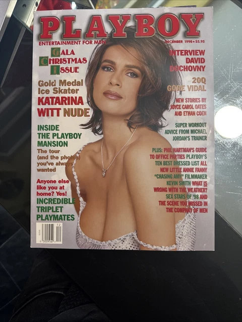 VINTAGE PLAYBOY MAGAZINE December 1998 Gala Christmas issue Katarina Witt £14.99 - PicClick UK