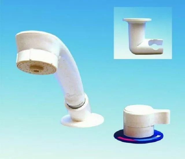 COMET PULL OUT Shower Mixer Tap 12V Micro Switched Caravan Motorhome ...