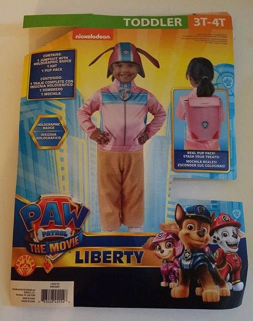 PAW PATROL THE Movie Liberty Halloween Costume Hat Backpack Toddler ...