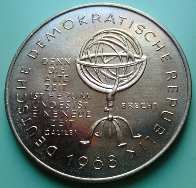DDR MEDAILLE 40MM Bertolt Brecht 1968 EUR 2,80 - PicClick DE
