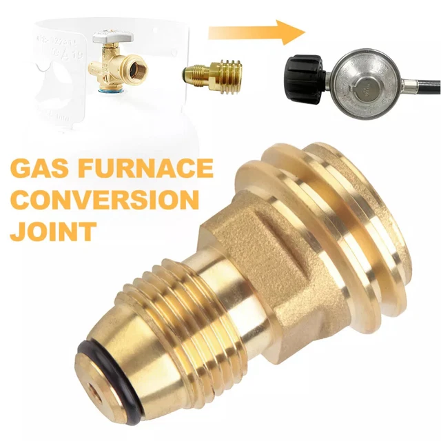 CONVERTS PROPANE LP Gas Bottle Tank Adapter Valve POL to QCC1 Outlet ...
