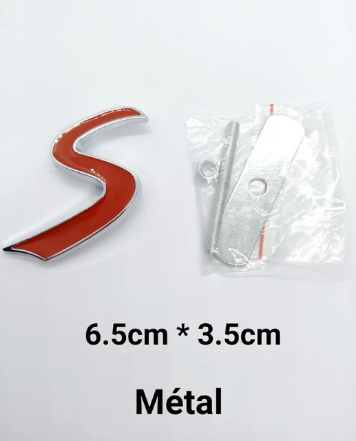 LOGO S MINI Rouge Badge Emblème Insigne Sigle monogramme Grille ...