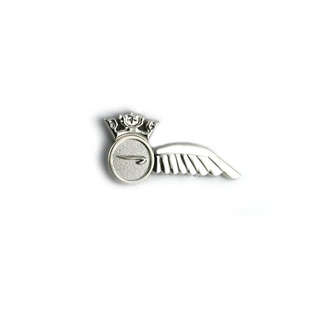 BRITISH AIRWAYS CABIN Crew BA Wings Pin Insignia silver Badge 50mm ...