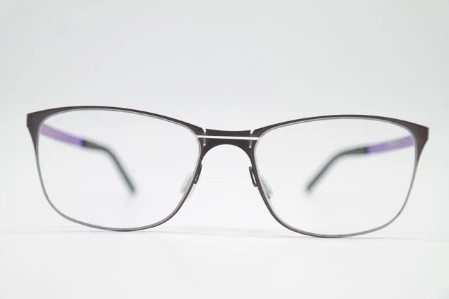 LUNETTES BRILLENWERKSTATT FITE 07 Titanium Bronze Bleu Ovale Monture ...