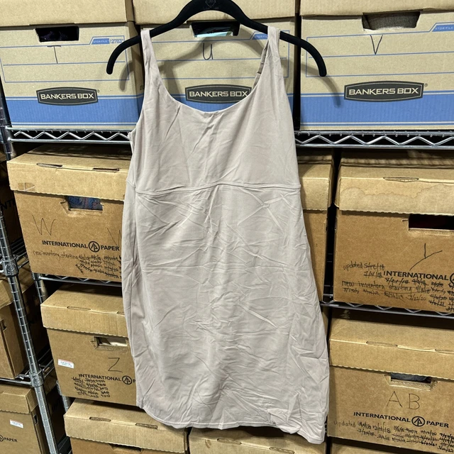 SWEET NOTHINGS BY Maidenform Firm Control Slip Dress #81223 Tan 2XL 8j ...