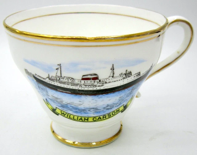 HMS WILLIAM CARSON & Port Aux Basques - Royal Ascot Bone China Tea Cup ...