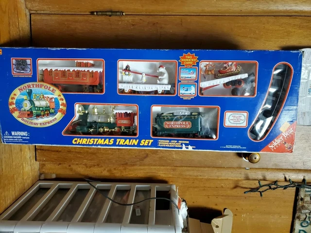 NORTHPOLE HOLIDAY EXPRESS Musical Train Set ToyState 1999 Christmas VTG ...