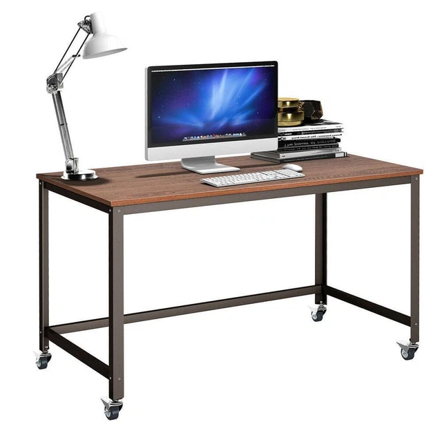 COSTWAY COMPUTER DESK 29.5"X47.5"X23.5" Multifunctional+Metal Frame ...