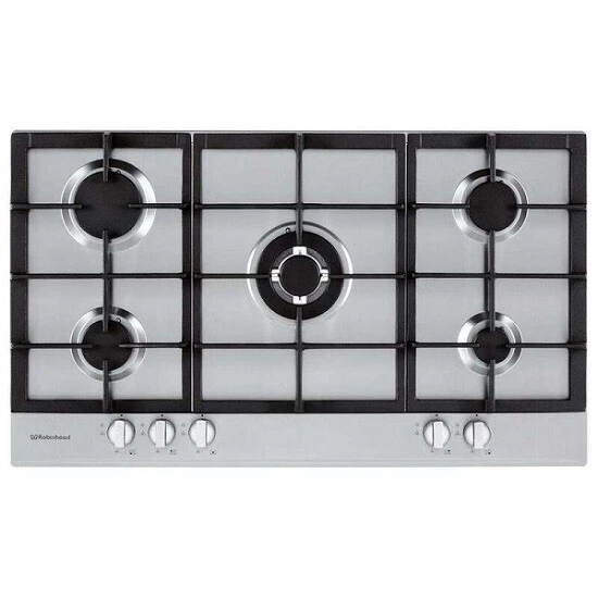 ROBINHOOD 90CM STAINLESS Steel Gas Cooktop Model HGA905FKSS RRP $699.00 ...