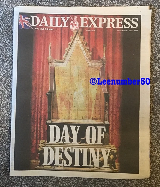 DAILY EXPRESS NEWSPAPER Coronation Day King Charles III Special 6/5/23 ...