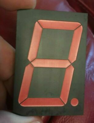 PACK 3, EXTRA Large 7 SEGMENT DISPLAY, RED ON BLACK 8 PIN LITEON LTS ...